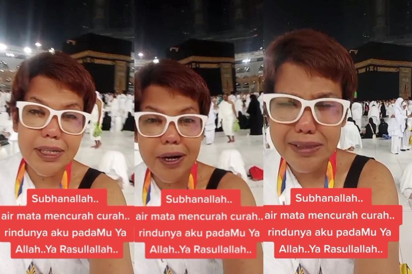 [V] Suara dan wajah macam perempuan tapi berihram depan Kaabah... Ramai keliru identiti individu ...